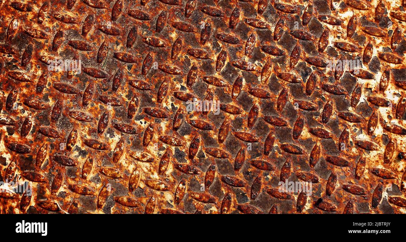 Steel grid non slip pattern designed for industrial work Stock Photo ...
