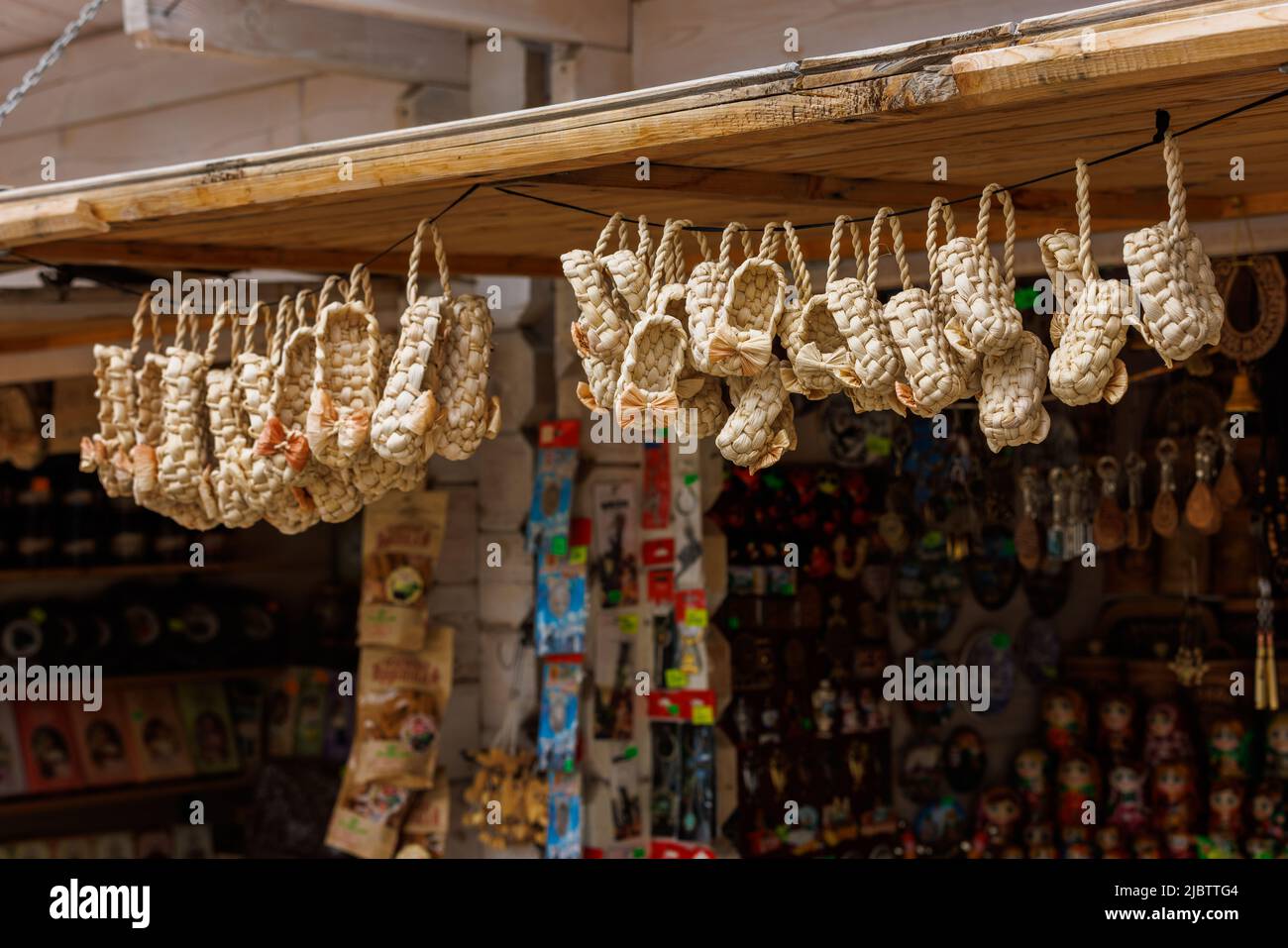 Russia pattern bast shoes hi-res stock photography and images - Alamy