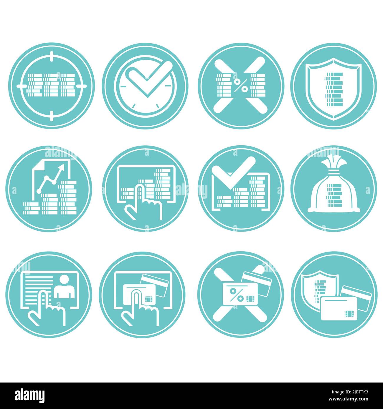 Twelve business icons for website Stock Vector Image & Art - Alamy