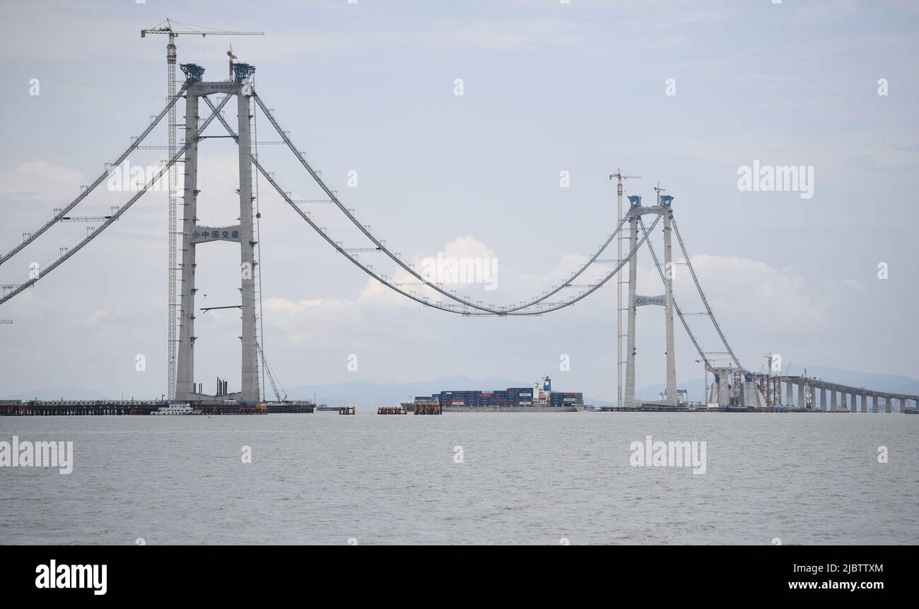 (220608) -- ZHONGSHAN, June 8, 2022 (Xinhua) -- Photo taken on June 7 ...