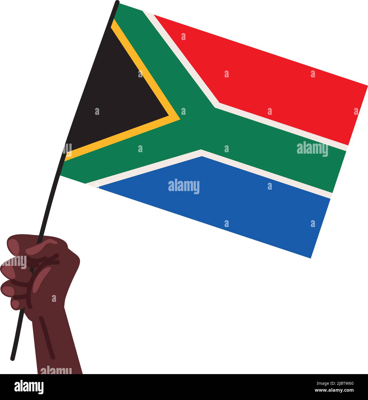 hand with south africa flag Stock Vector Image & Art - Alamy