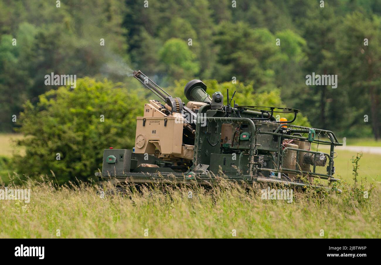 Hohenfels, Germany. 08th June, 2022. A remote-controlled U.S. Army ...