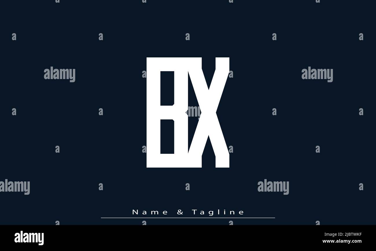 Alphabet letters Initials Monogram logo BX, XB Stock Vector Image & Art - Alamy