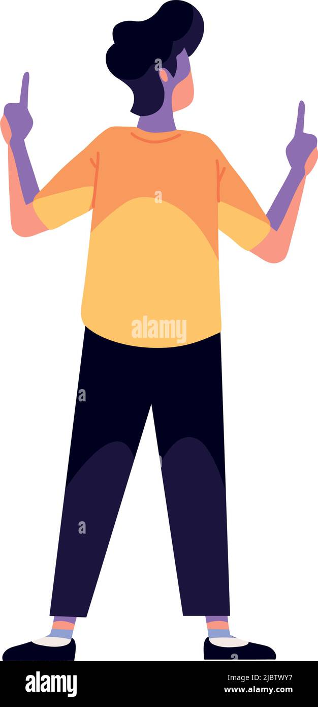 back view male Stock Vector Image & Art - Alamy