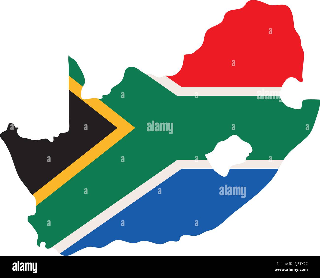 map and flag of south africa Stock Vector Image & Art - Alamy