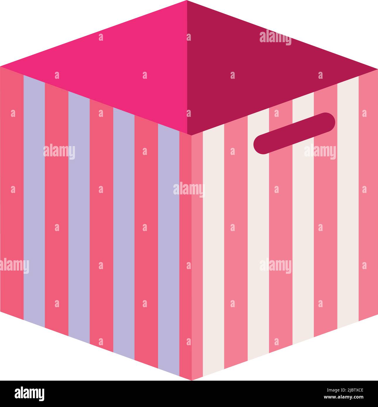 striped cardboard box Stock Vector Image & Art - Alamy