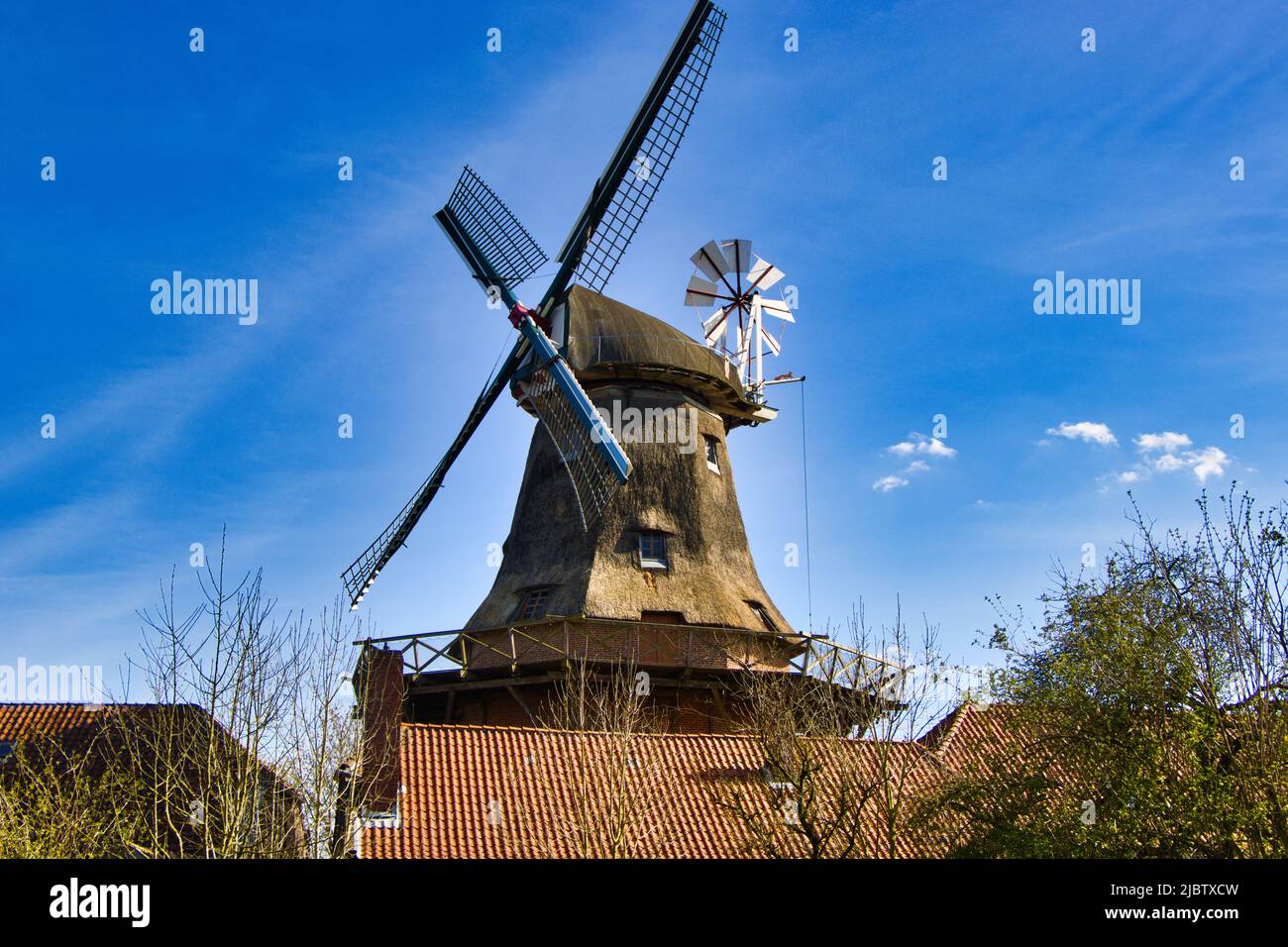 Jever Germany Alte Windmühle und Wahrzeichen Stock Photo - Alamy