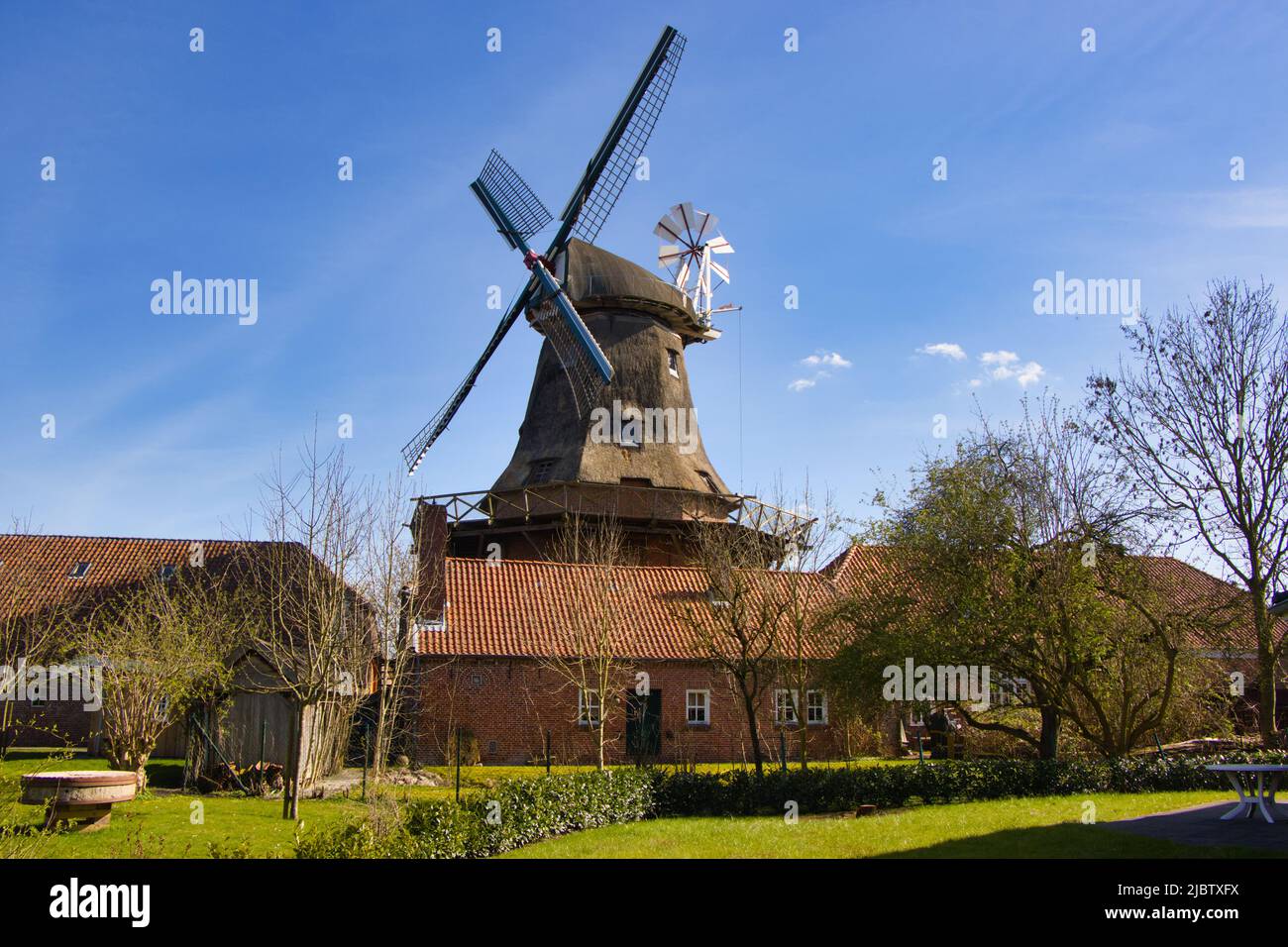Jever Germany Alte Windmühle und Wahrzeichen Stock Photo - Alamy