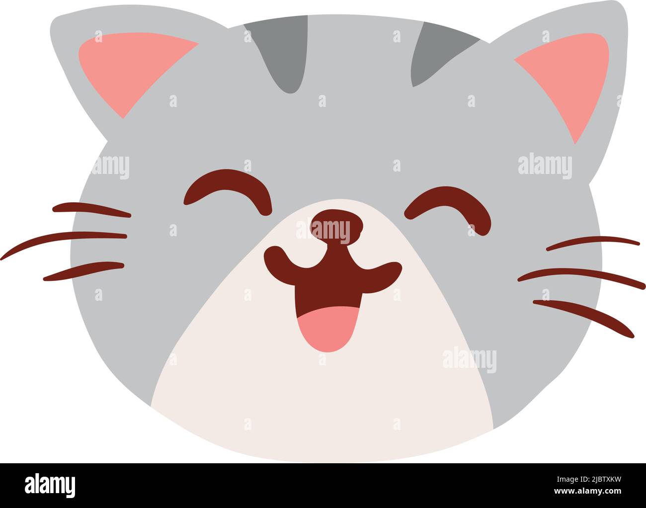 cute cat head Stock Vector Image & Art - Alamy