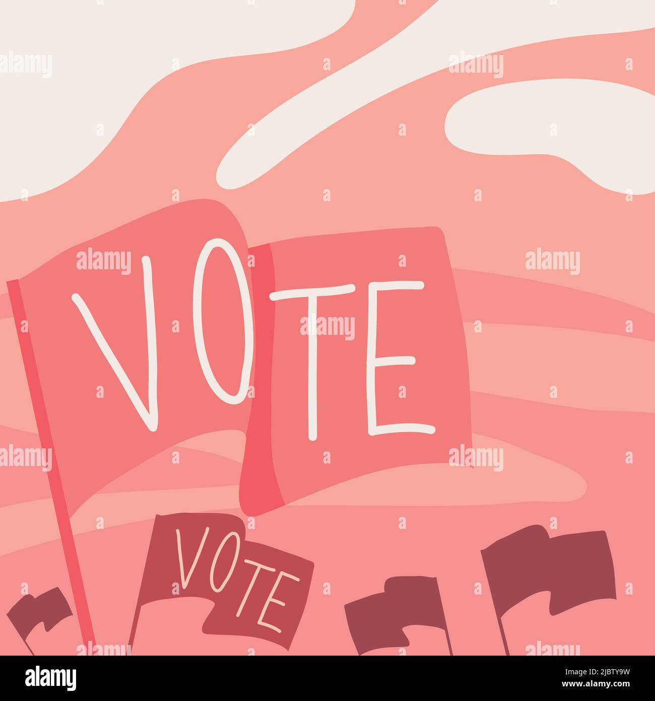 Flags of democracy party Stock Vector Images - Alamy