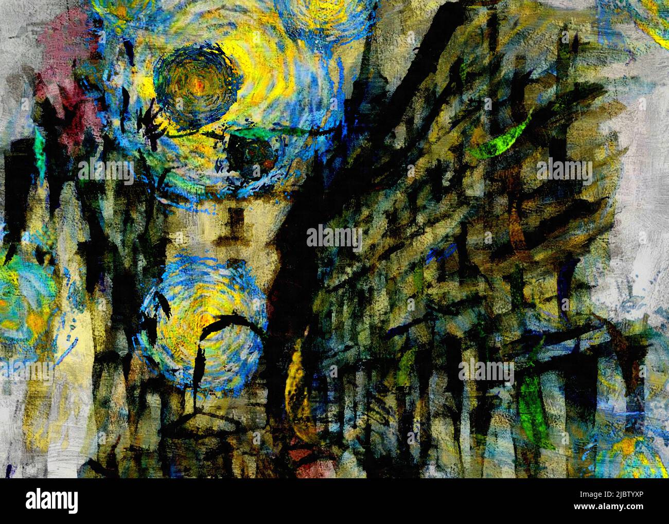 abstract grunge background graphic stylization on textured canvas of ...