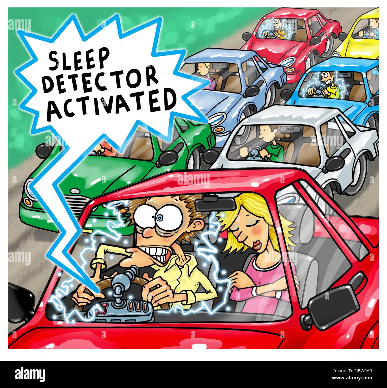 Drowsiness detection systems hi-res stock photography and images - Alamy