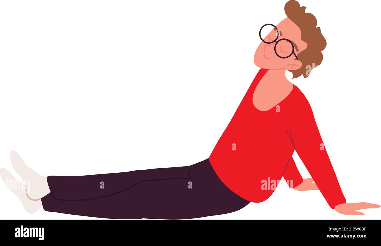 Relaxed isolation Stock Vector Images - Alamy