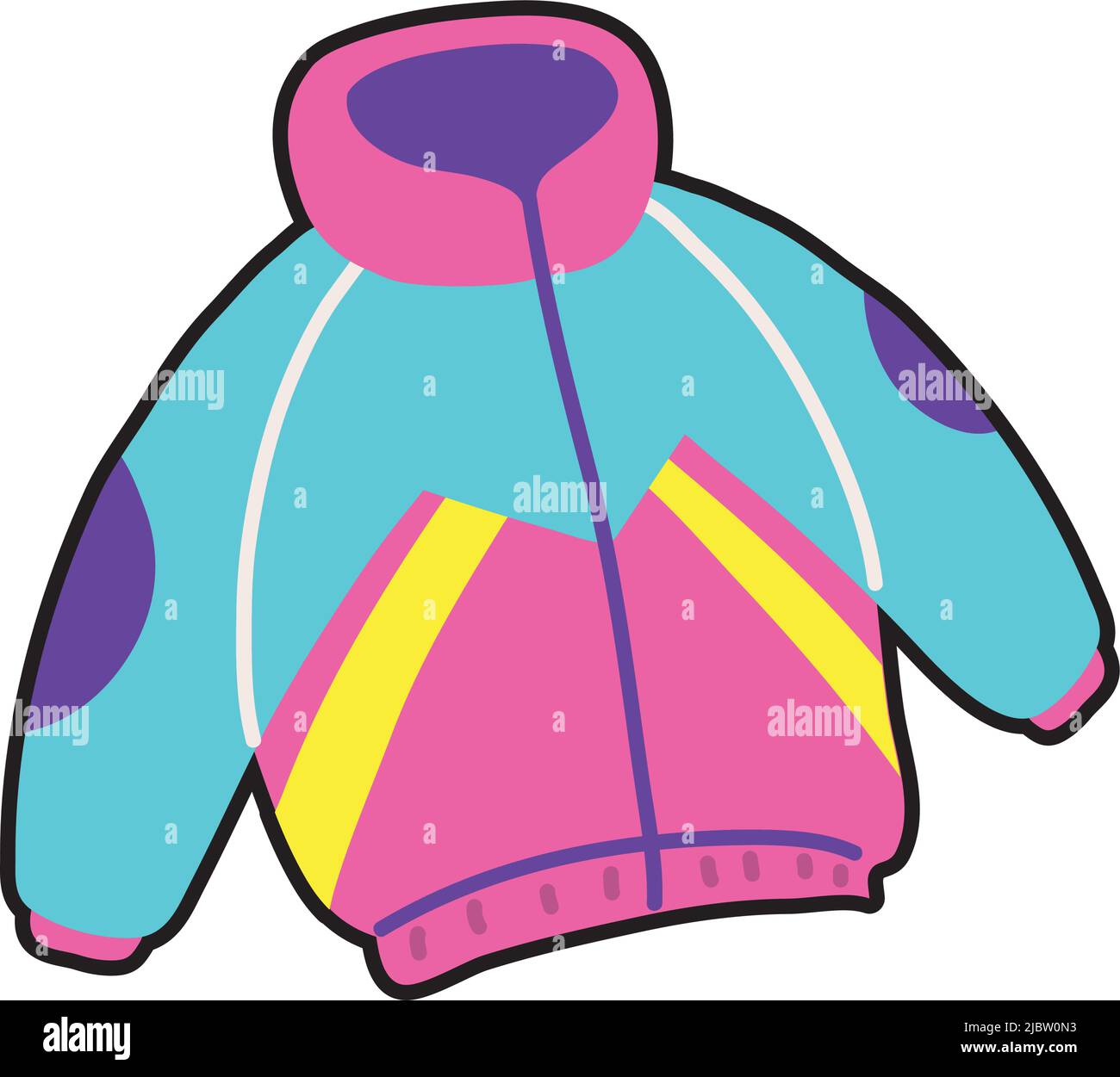 90s fashion jacket Stock Vector Image & Art - Alamy