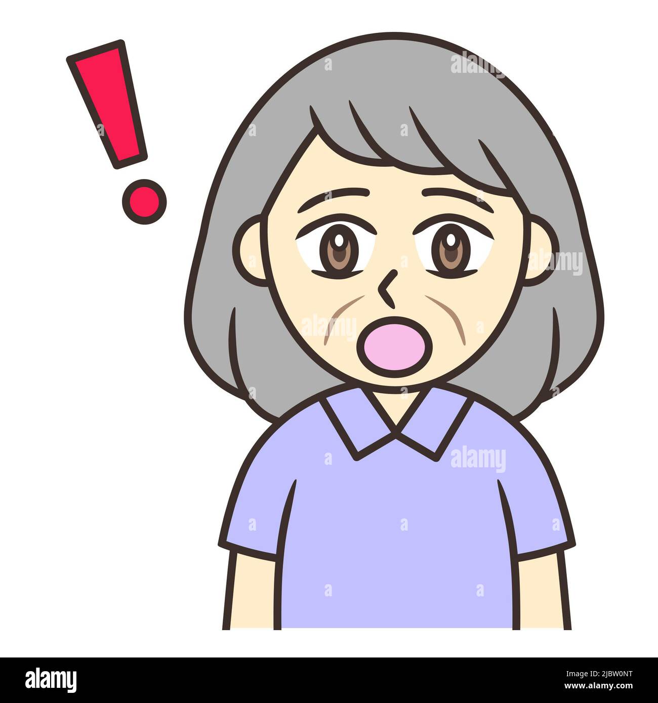 Human face exclamation mark illustration hi-res stock photography and ...