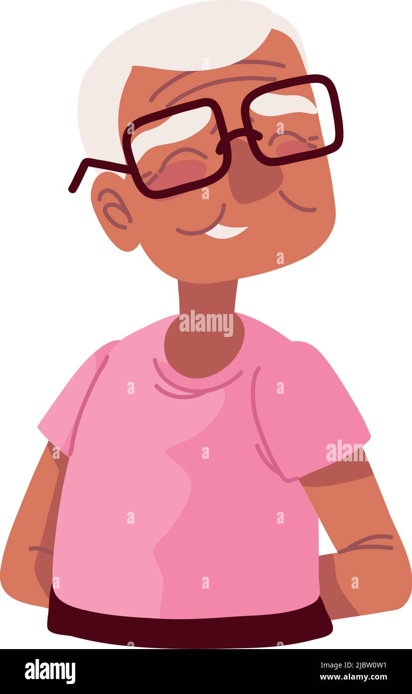 grandfather with glasses Stock Vector Image & Art - Alamy
