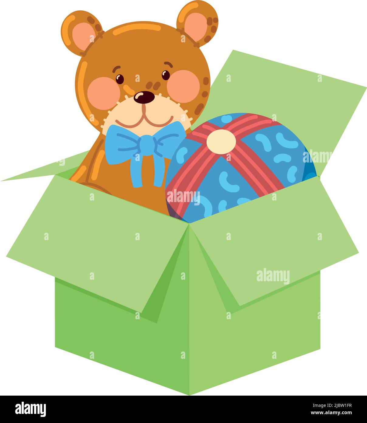 green toys box Stock Vector Image & Art - Alamy