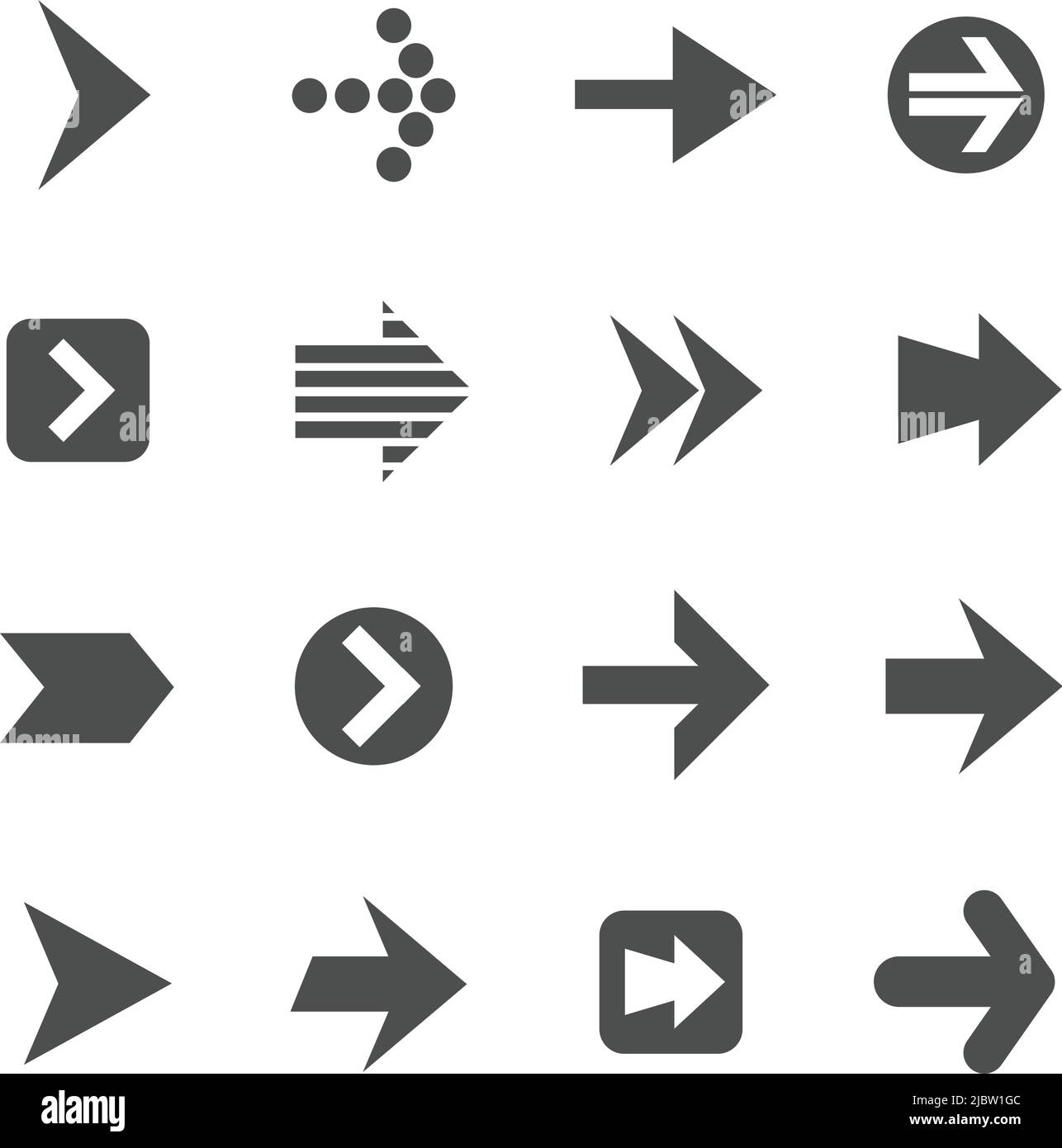 arrows vector icons Stock Vector Image & Art - Alamy