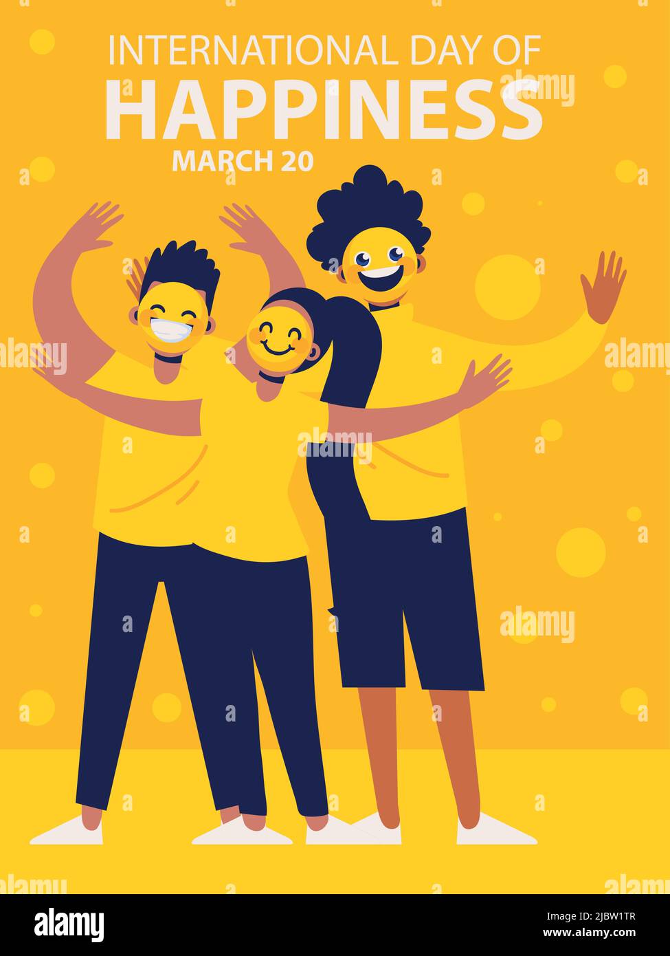 International day of happiness 20 march Stock Vector Images - Alamy