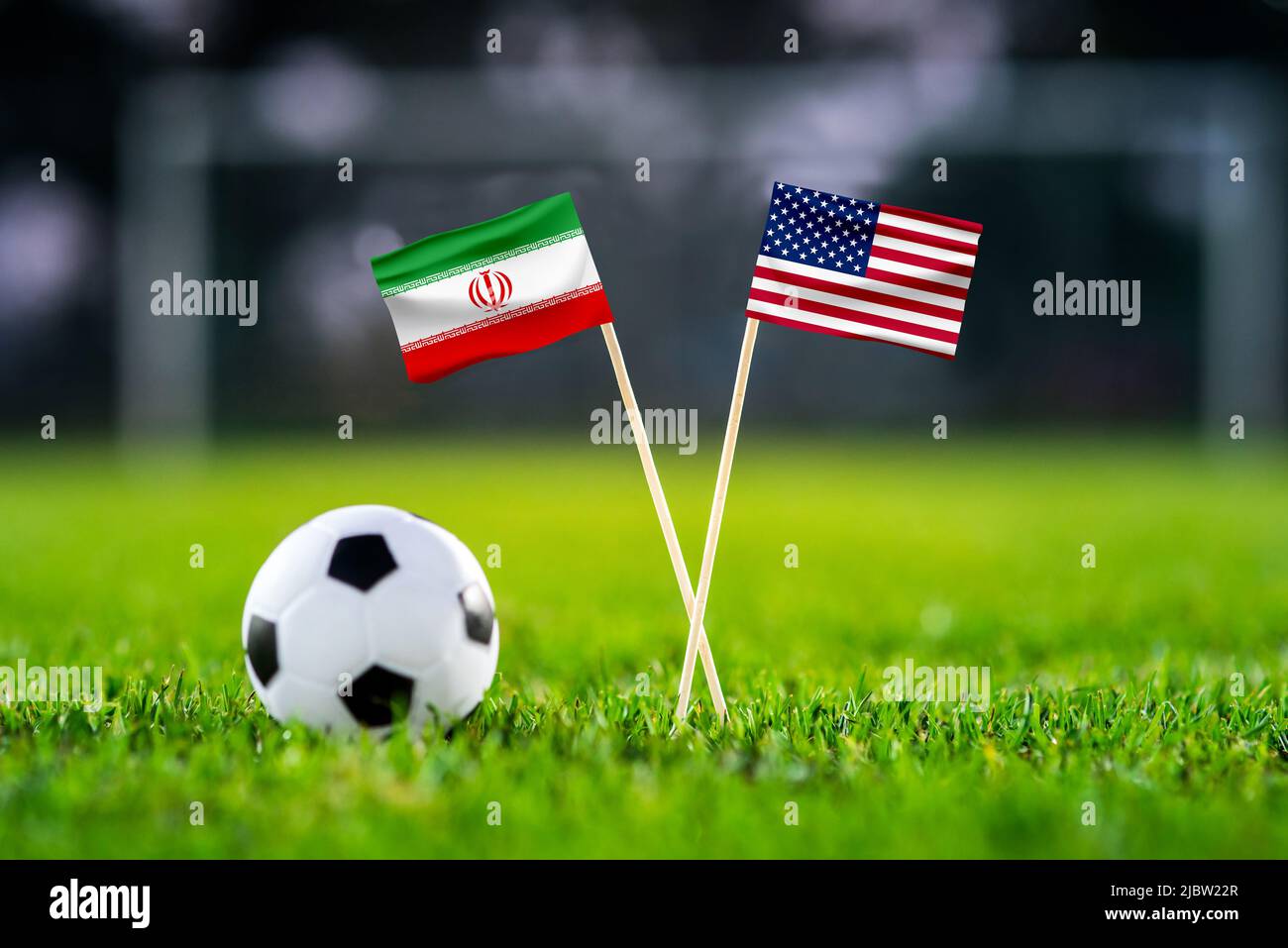 Iran vs. USA, Al Thumama, Football match wallpaper, Handmade national ...
