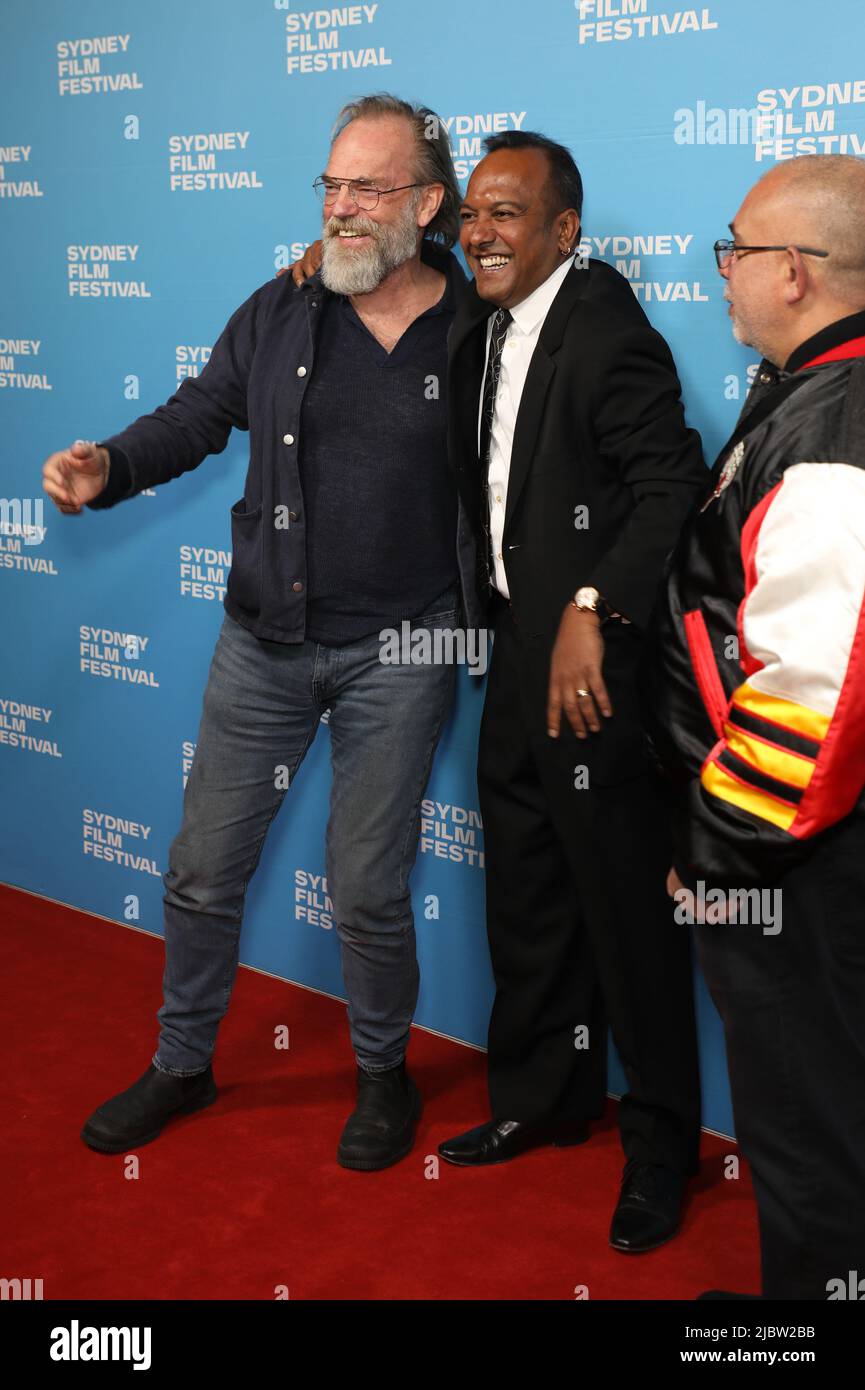 Sydney, Australia. 8th June 2022. Hugo Weaving and SFF Director Nashen ...