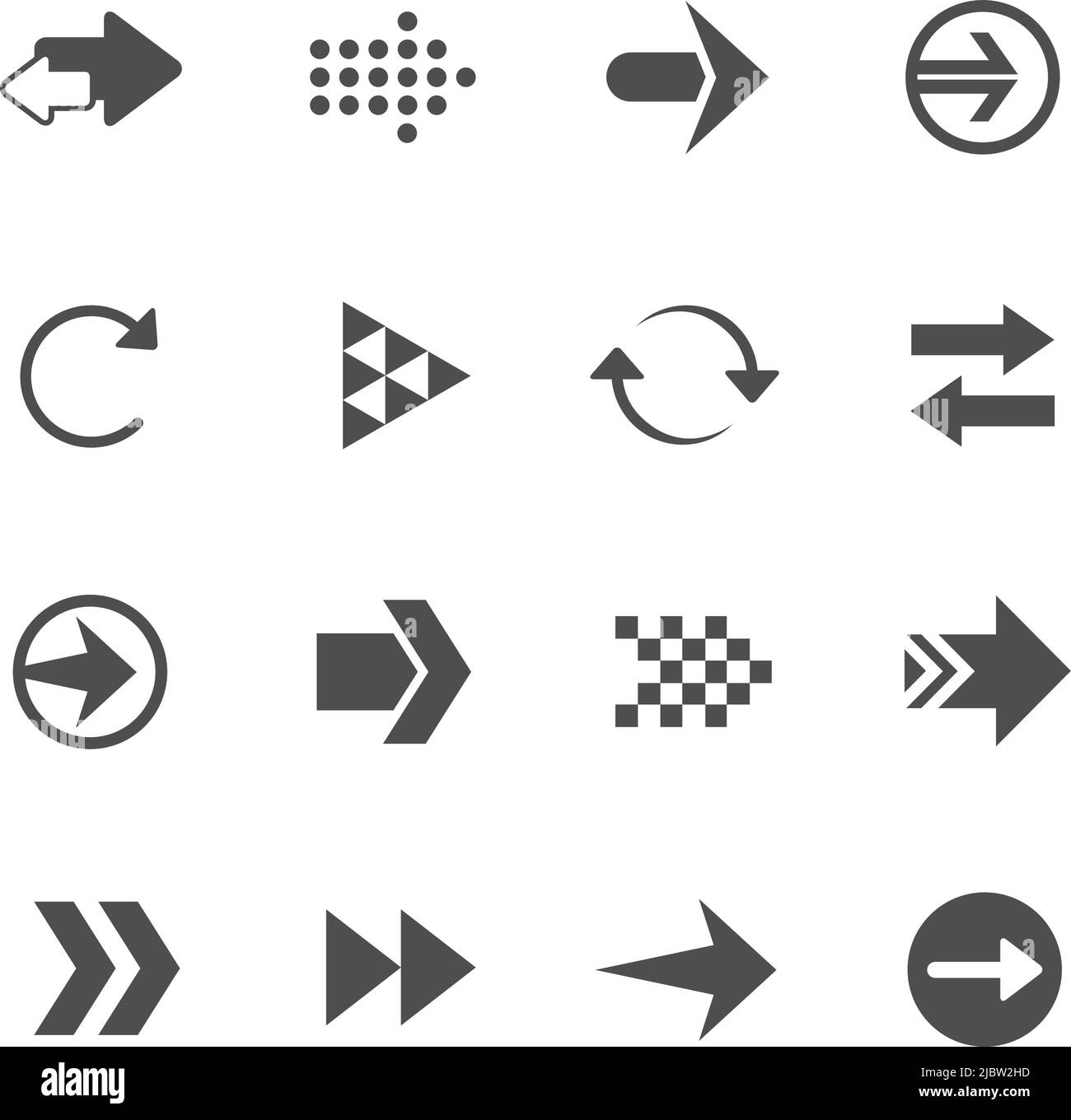 Different arrows icons Stock Vector Image & Art - Alamy