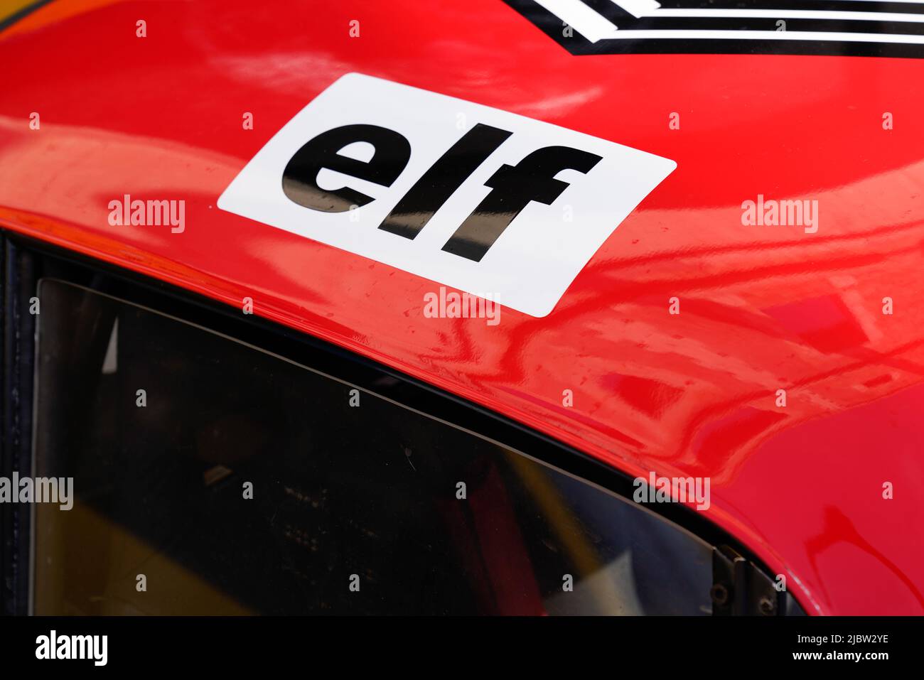 Bordeaux , Aquitaine France - 05 17 2022 : Elf Logo sign station gas ...