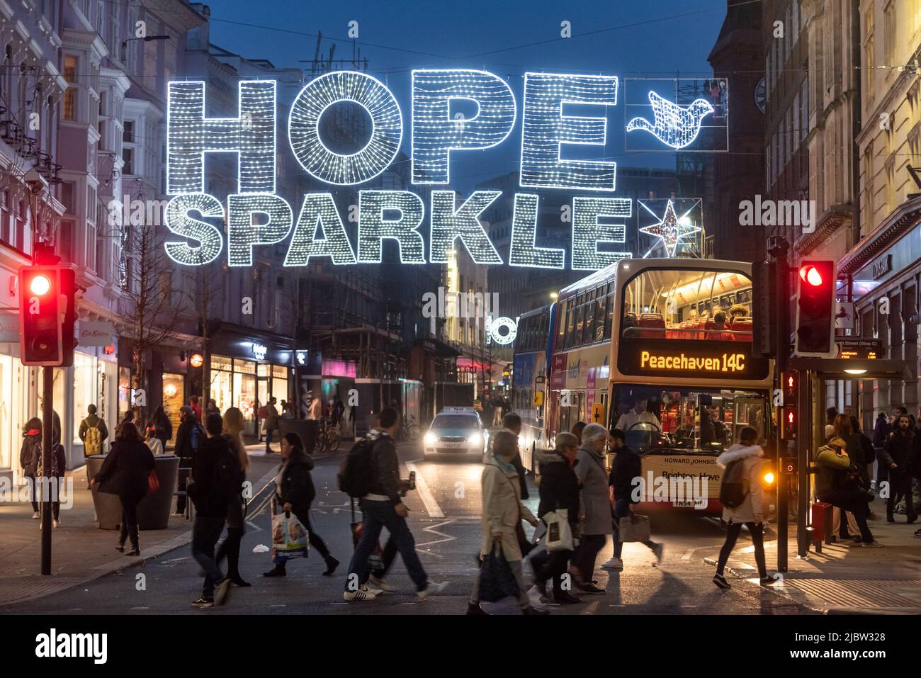 Christmas lights brighton hi-res stock photography and images - Alamy