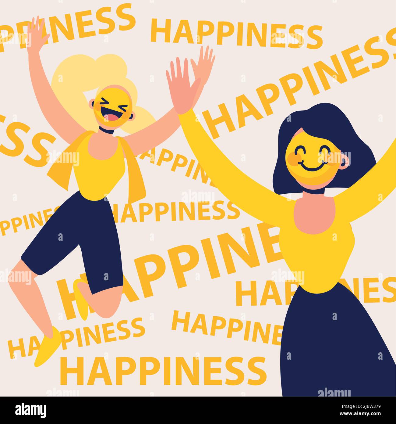 people international day of happiness Stock Vector Image & Art - Alamy
