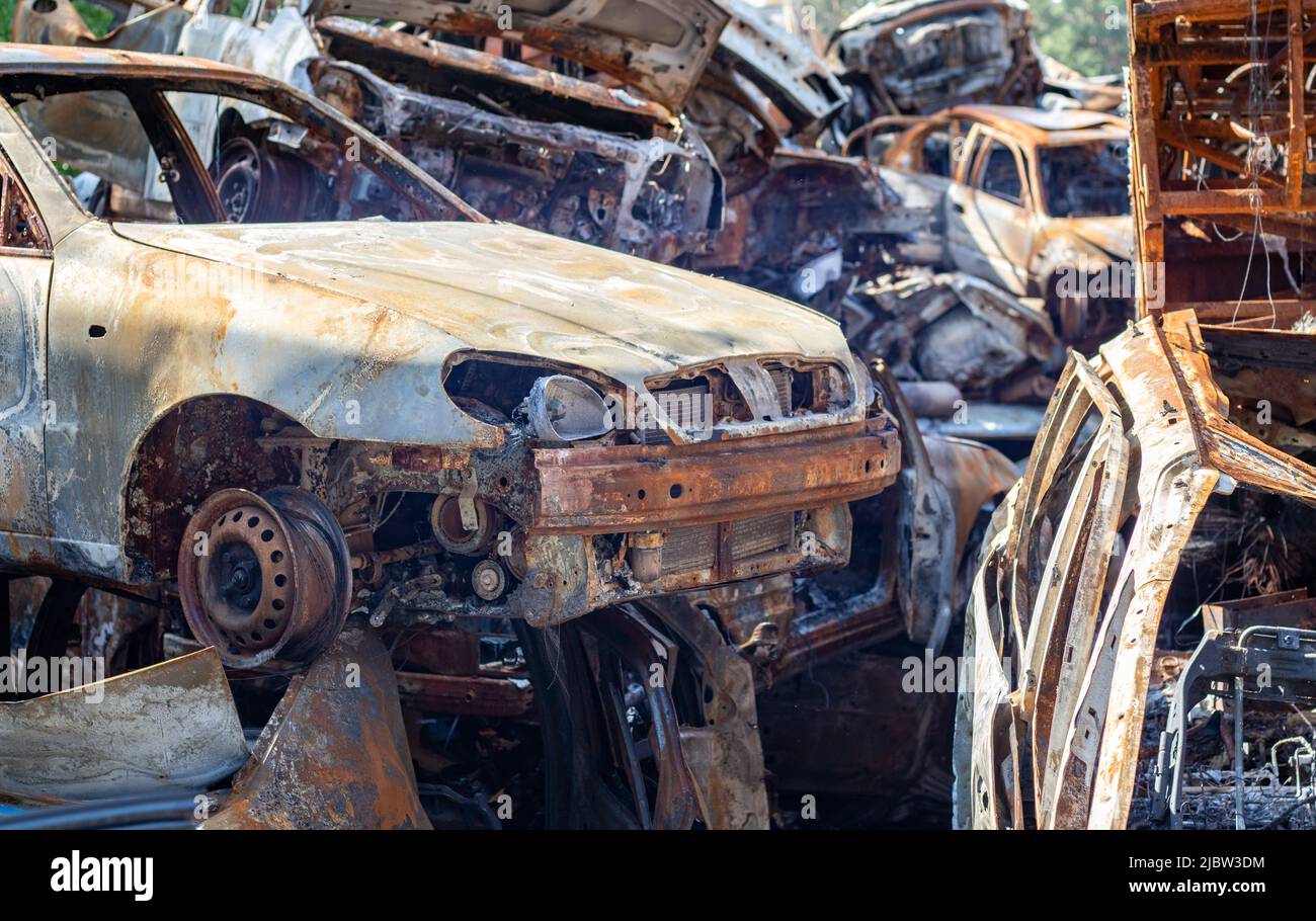 Burnt tires hi-res stock photography and images - Alamy