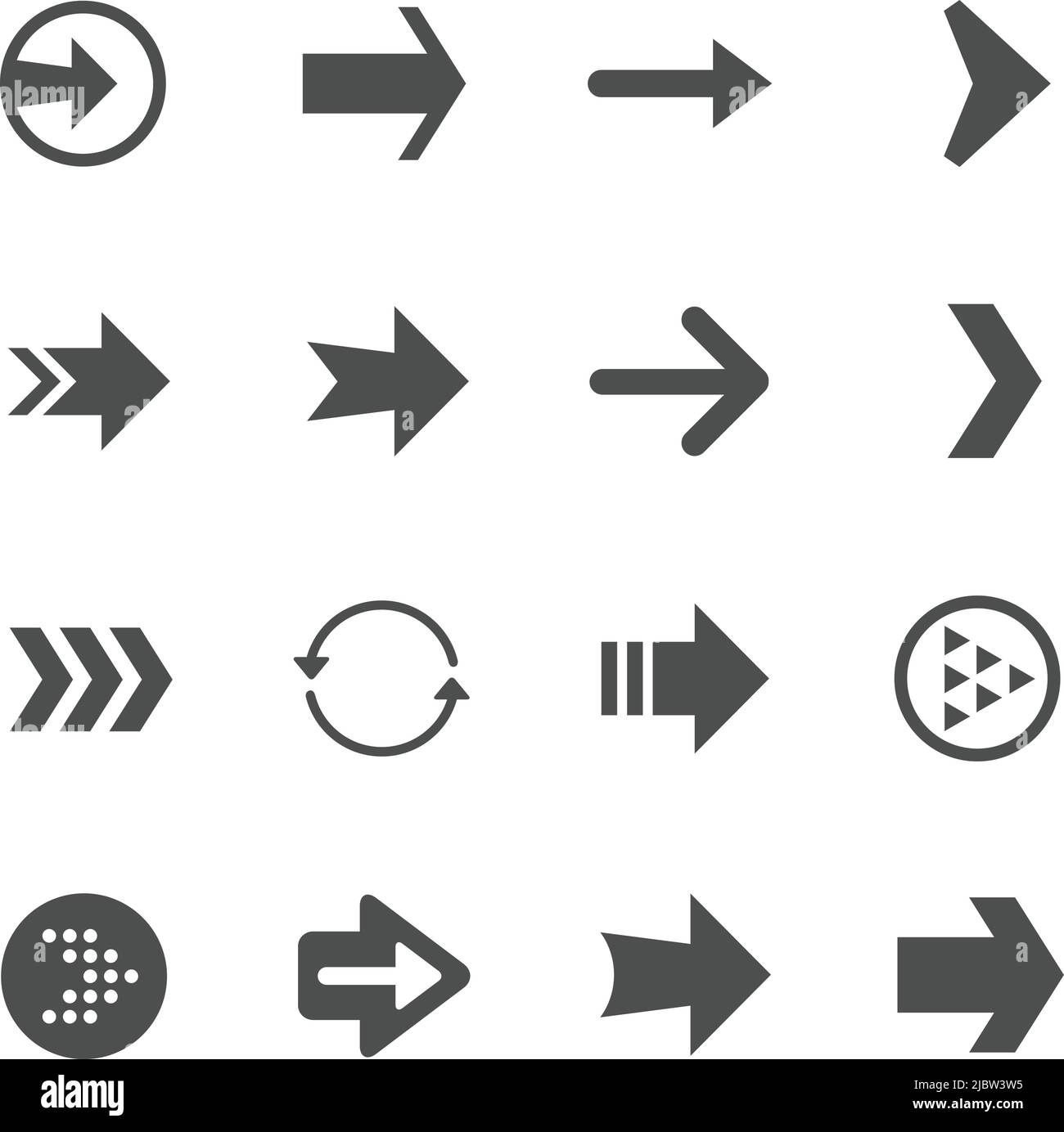 Different arrows icons Stock Vector Image & Art - Alamy