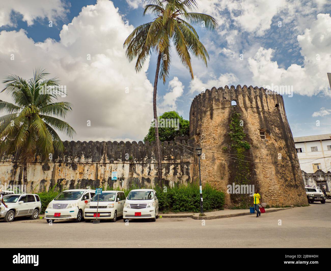 Stone Town, Tanzania- Feb 2021: The Old Fort (Swahili:Boma la Kale la ...