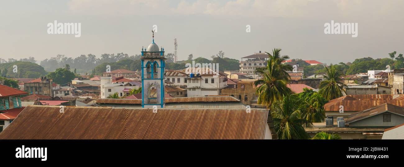 Stone Town, Zanzibar - Feb. 2021: Top view for Stone Twon also known as ...