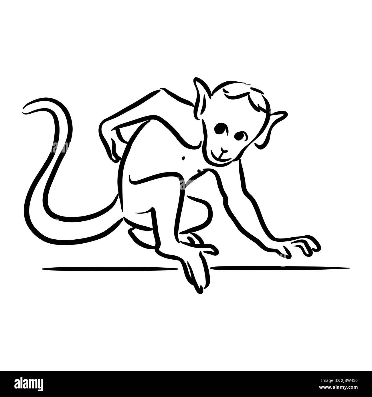 Baby with hand to mouth Stock Vector Images - Alamy