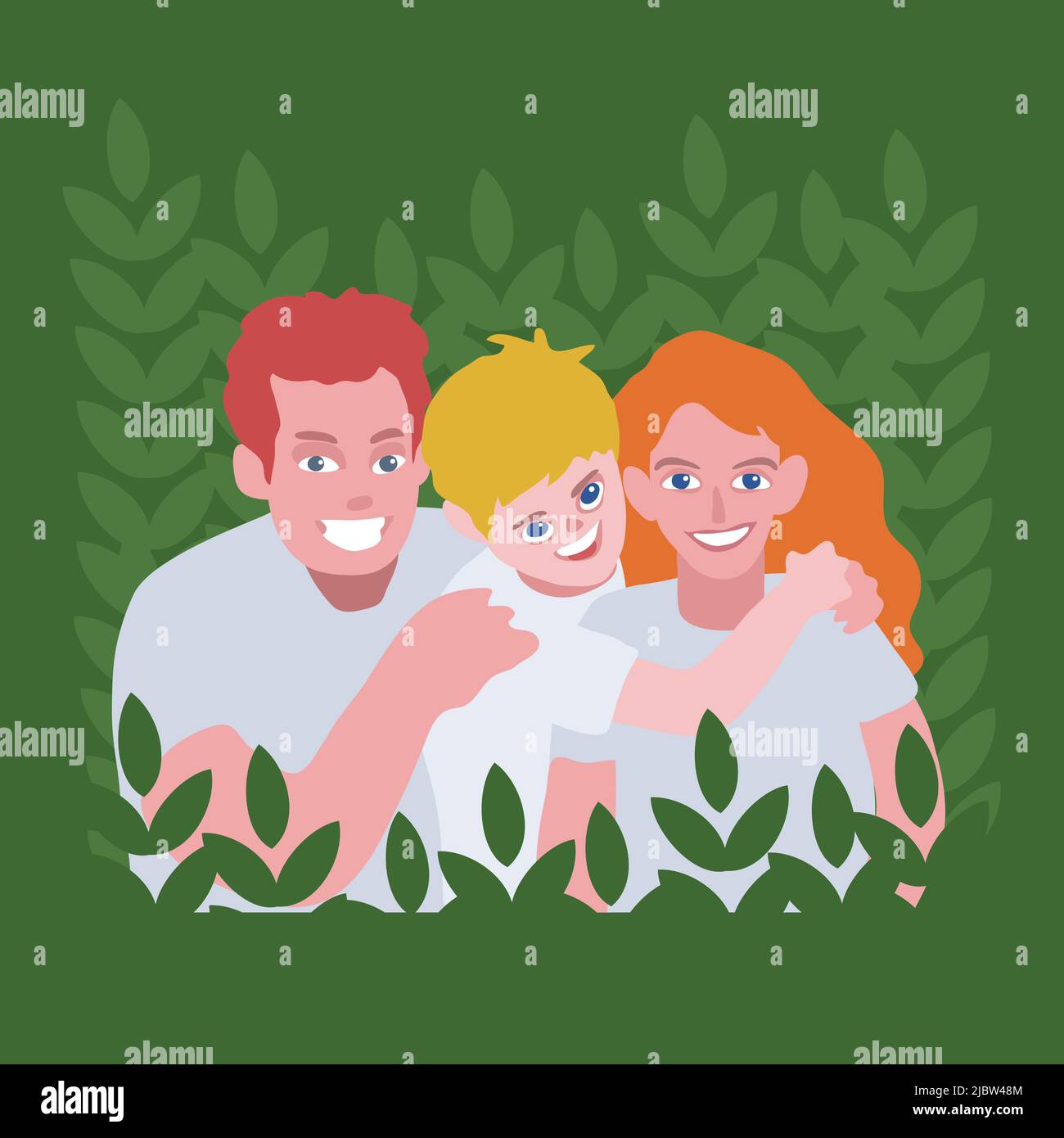 Happy Family Vector Clip art Stock Vector Image & Art - Alamy