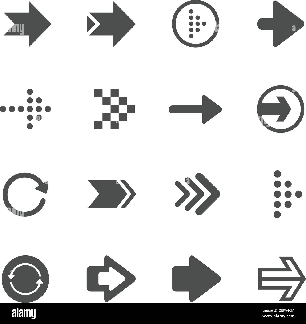 Different arrows icons Stock Vector Image & Art - Alamy