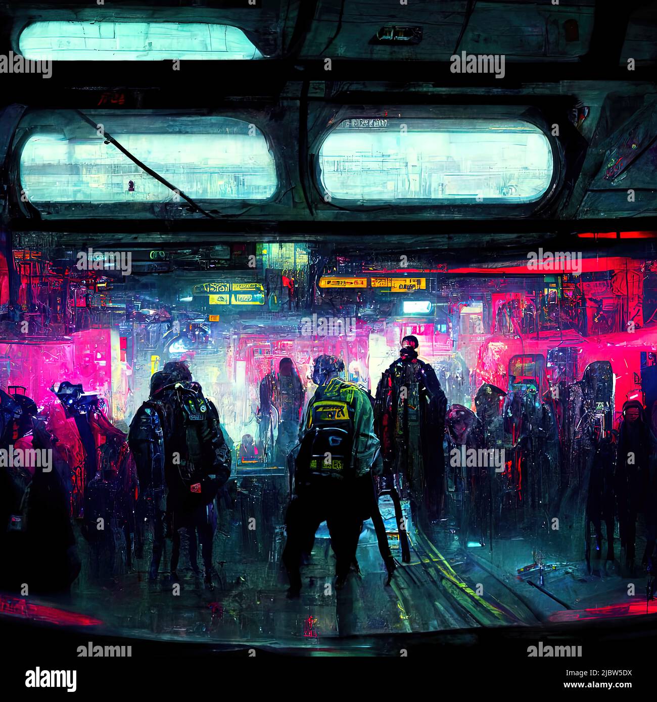Cyberpunk interior hi-res stock photography and images - Alamy