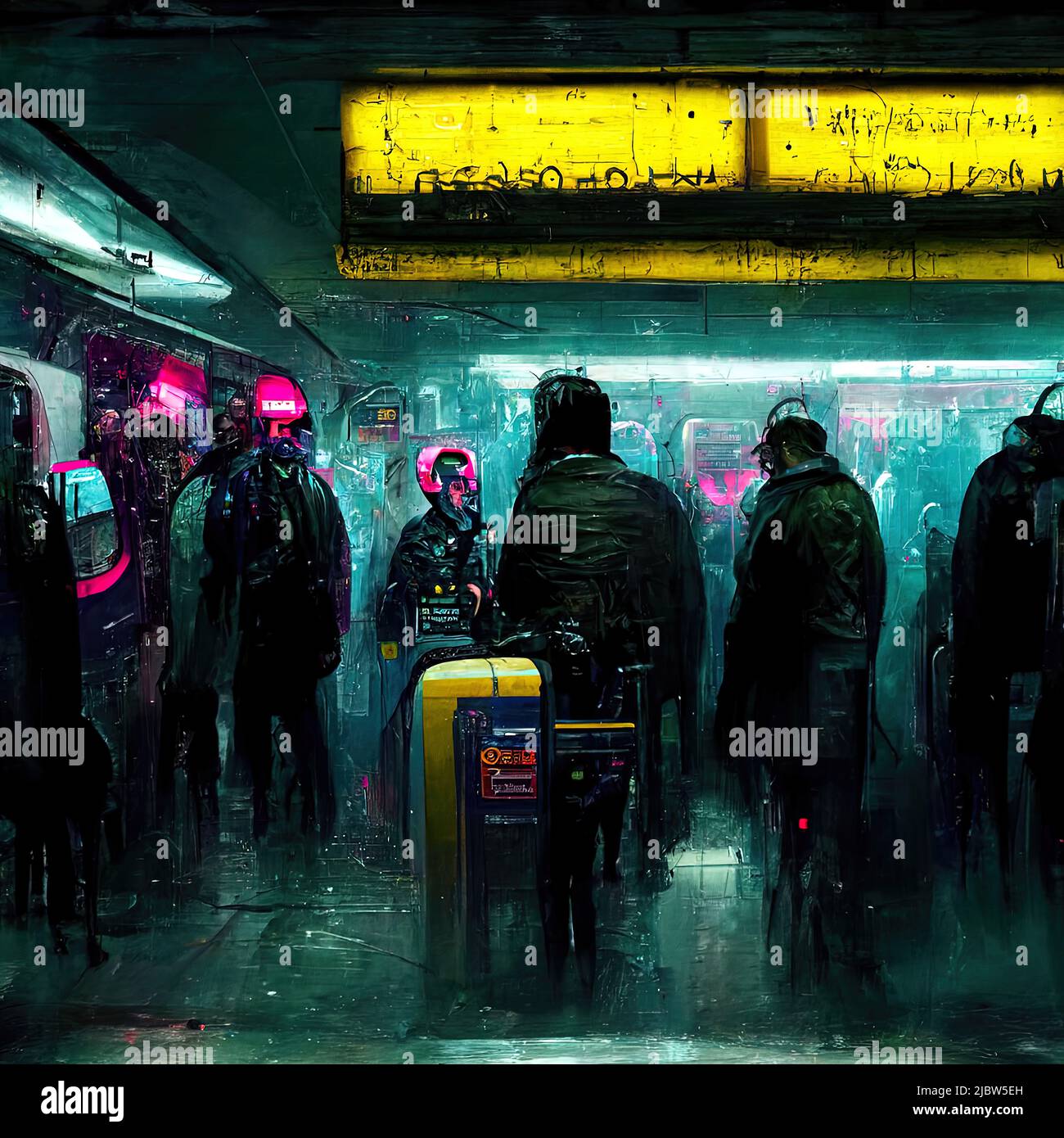 Cyberpunk interior hi-res stock photography and images - Alamy