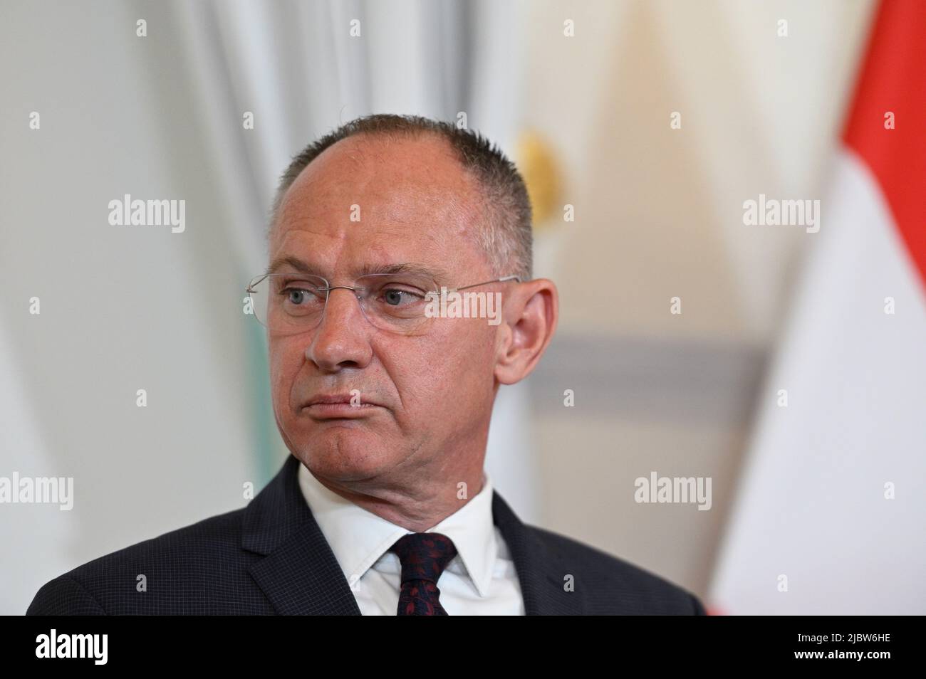 Vienna, Austria. 08th June, 2022. Press foyer after the Council of ...