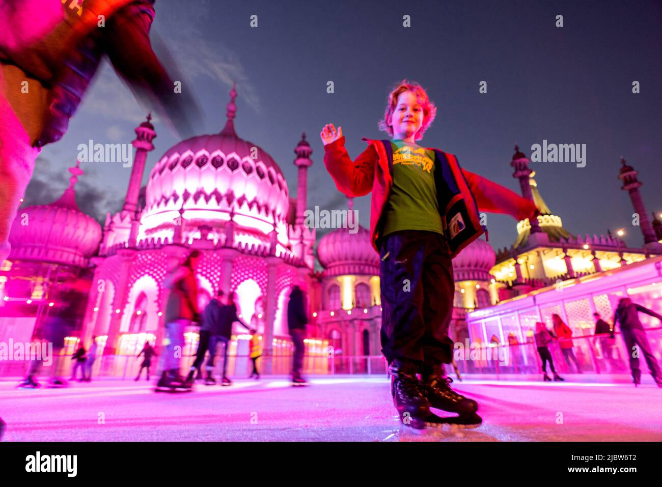 Brighton, November 2nd 2018: The Royal Pavilion Ice-Rink in Brighton ...
