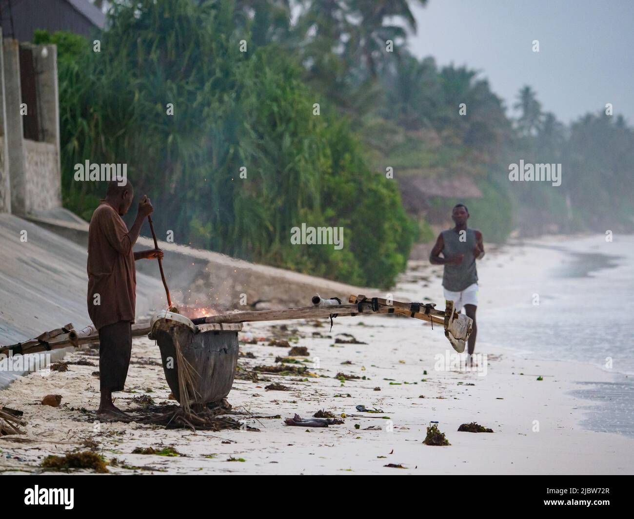 Matemwe beach village hi-res stock photography and images - Alamy