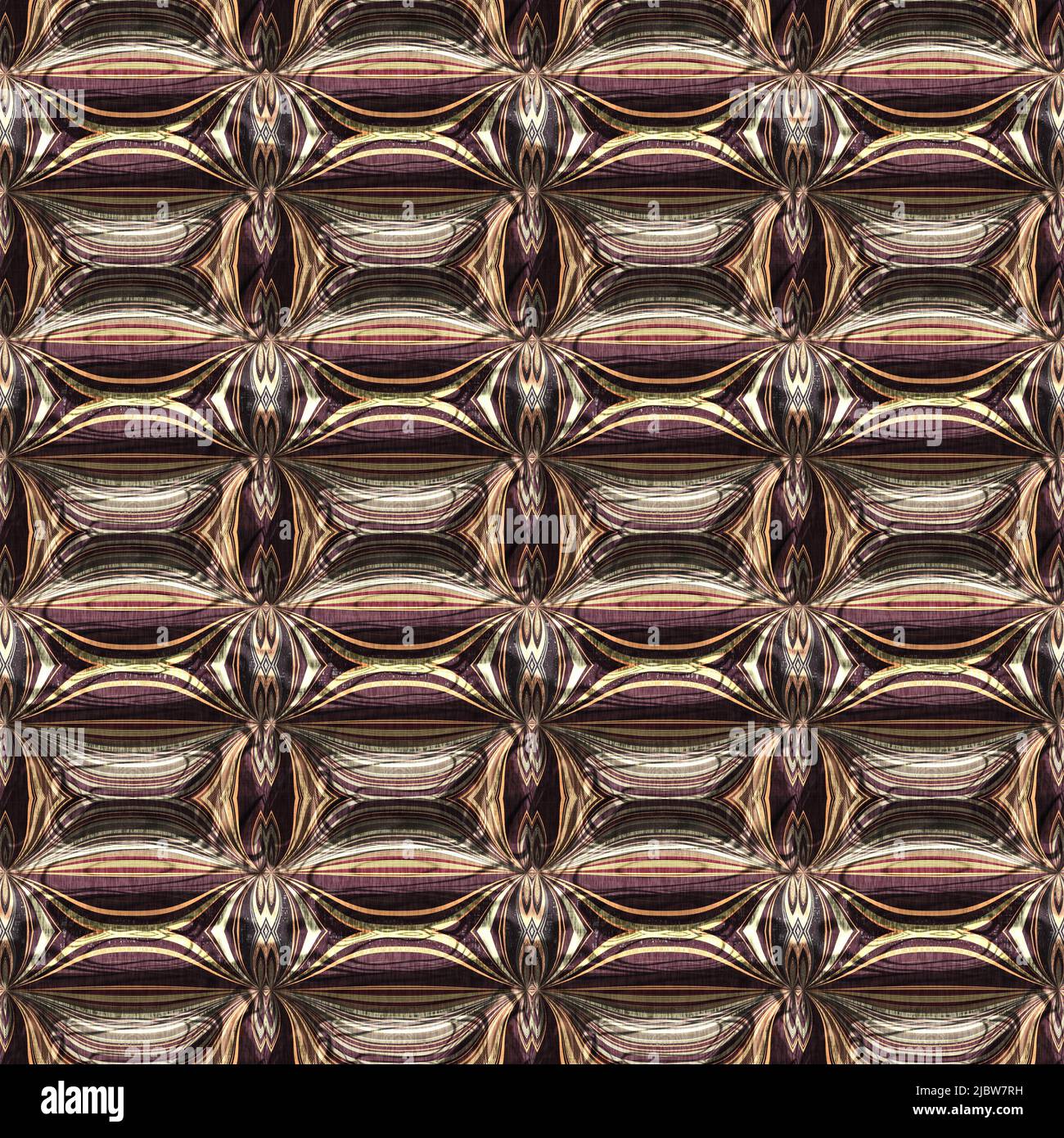 Earthy colours Victorian antique geometric seamless pattern in ...