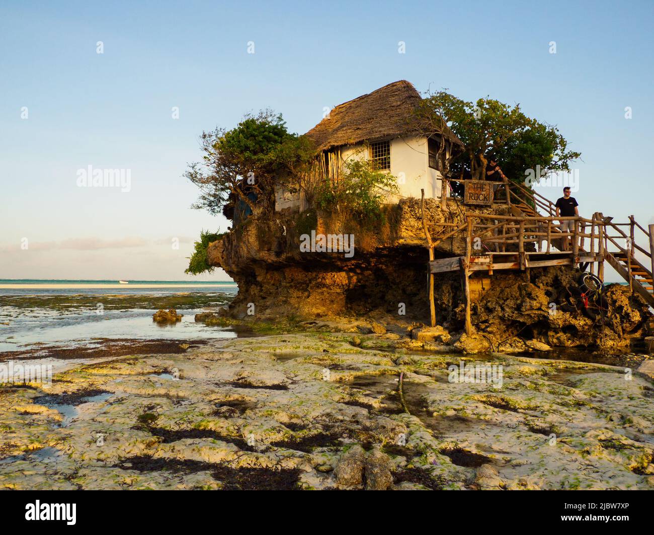 Michamvi, Tanzania - Feb, 2021: Famous 'The Rock' restaurant built on ...
