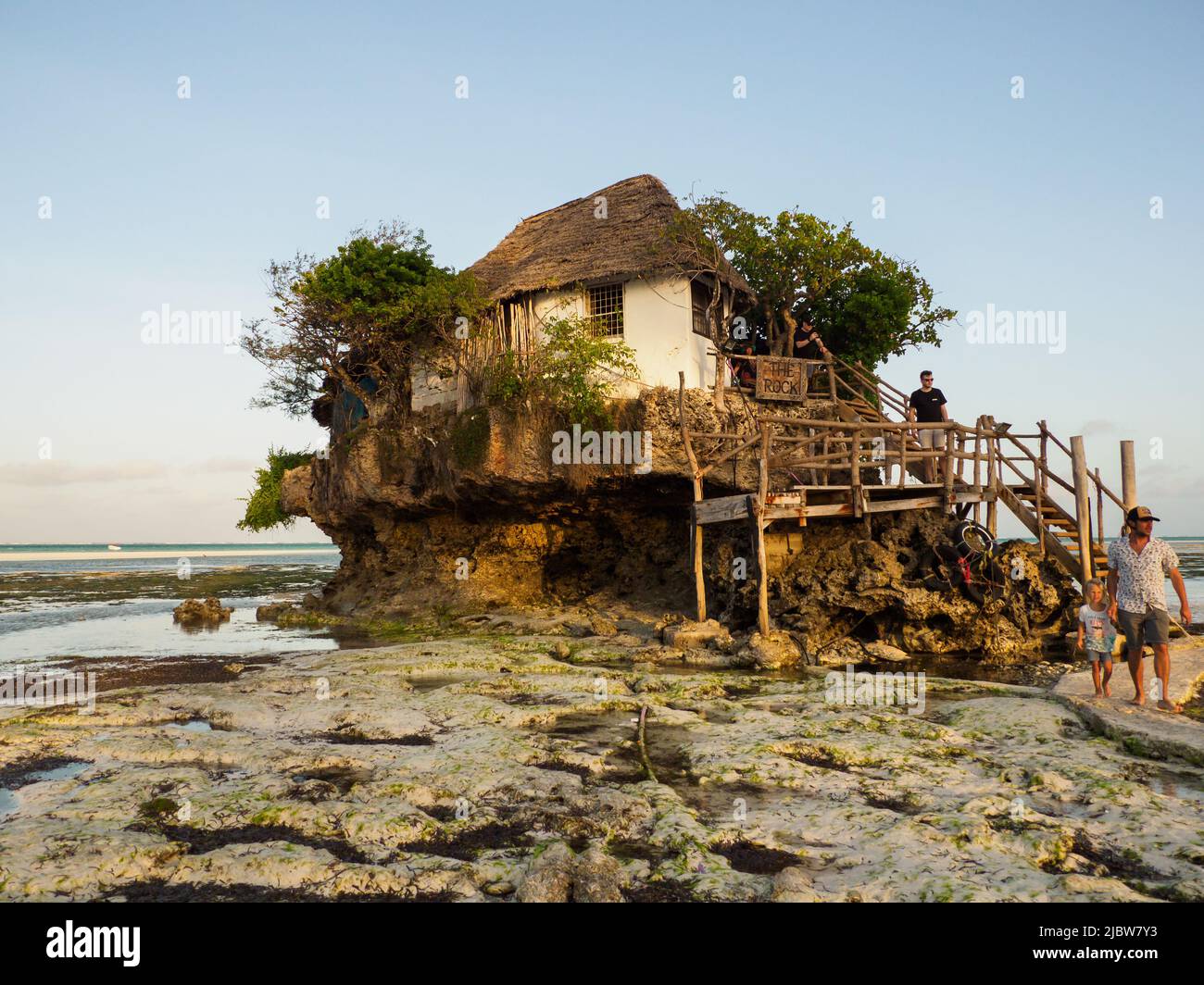 Michamvi, Tanzania - Feb, 2021: Famous 'The Rock' restaurant built on ...