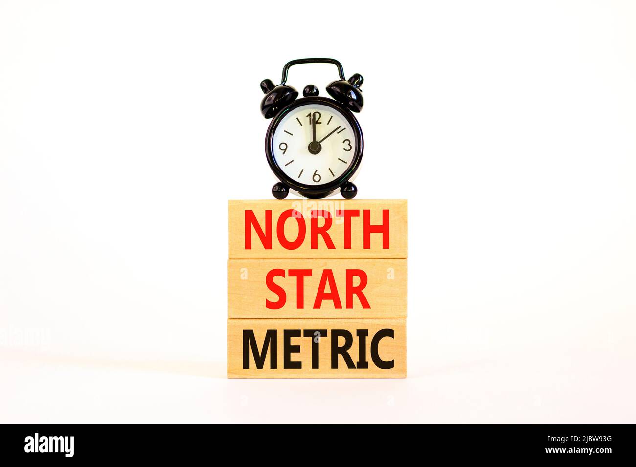North star metric symbol. Concept words North star metric on wooden ...