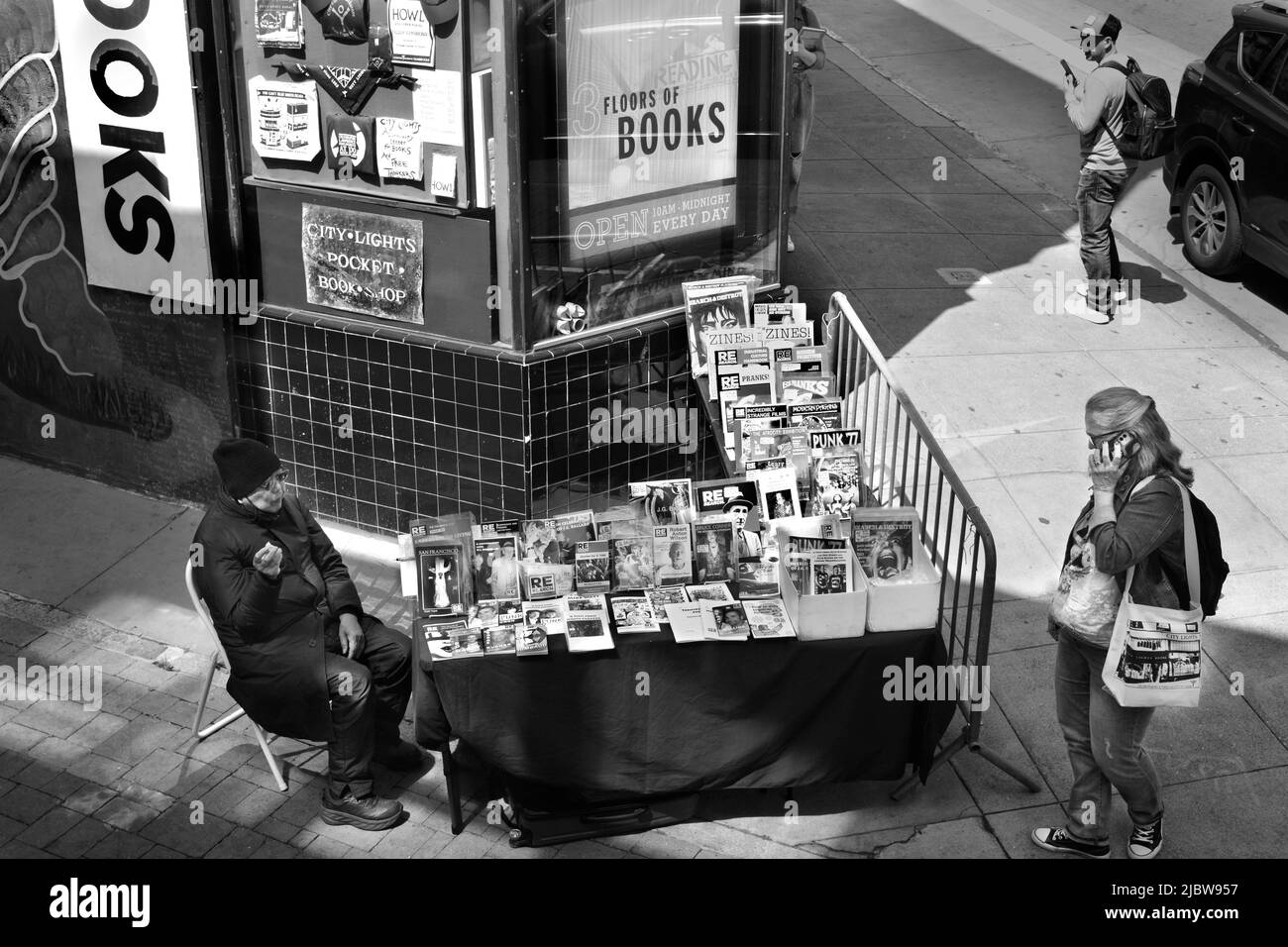 Printed selection Black and White Stock Photos & Images - Alamy