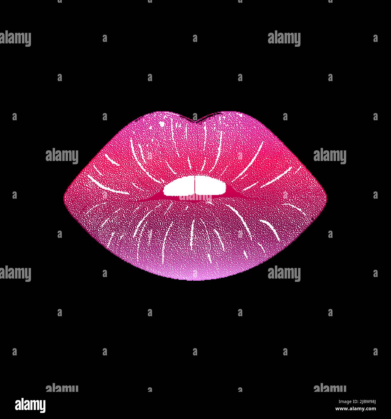 Lips with bitmap effect Stock Vector Image & Art - Alamy