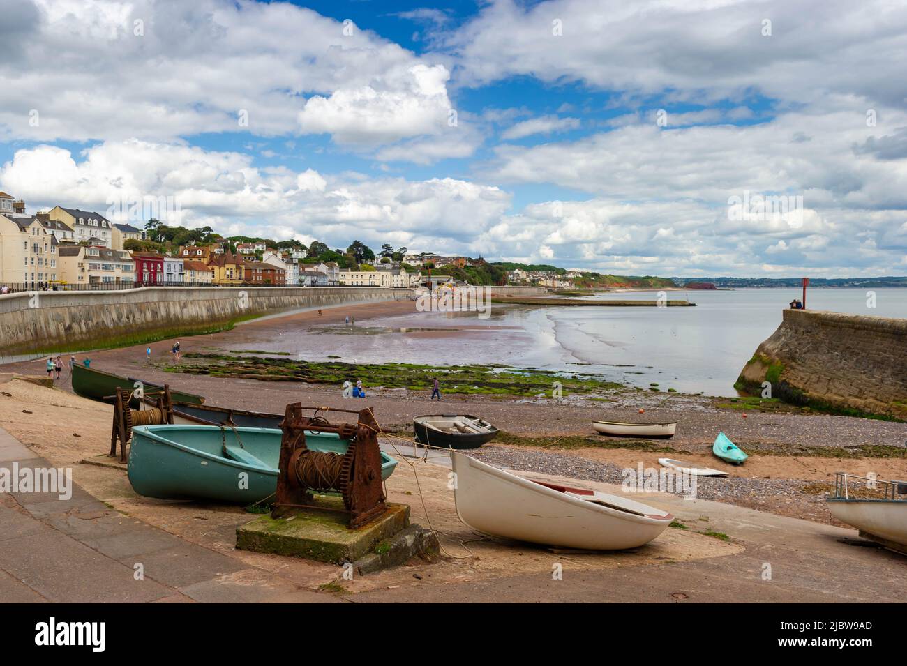 Dawlish Seafront taken from the harbour, Devon, England Stock Photo - Alamy