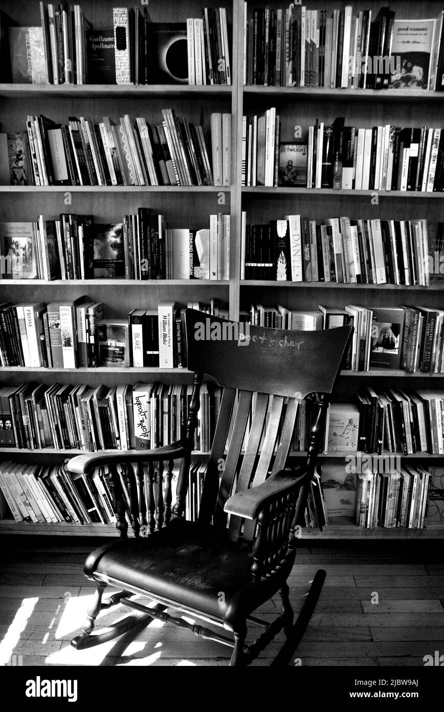 Books for sale in the Poetry Room at the landmark City Lights ...