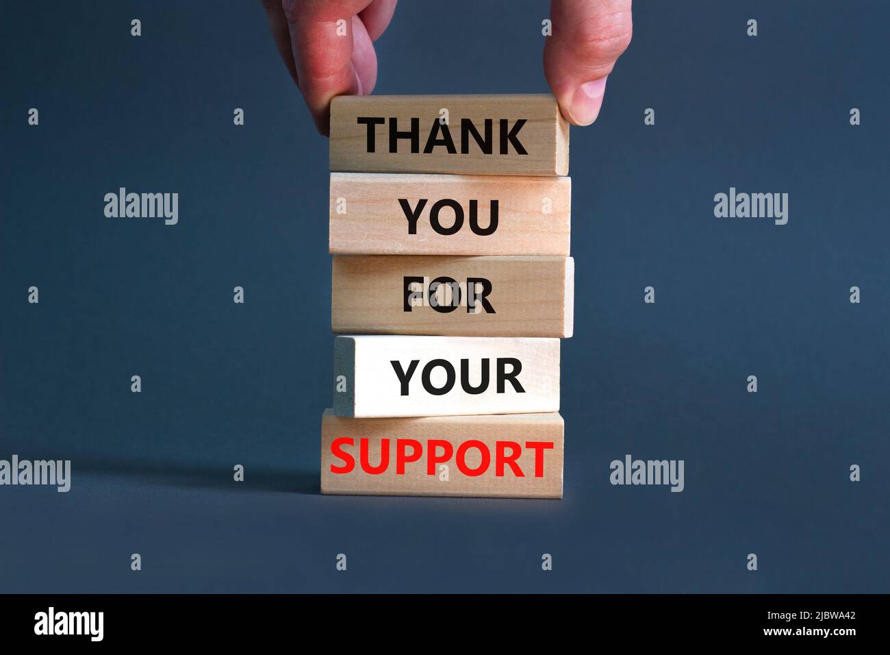 Thank you for support symbol. Concept words Thank you for your support ...